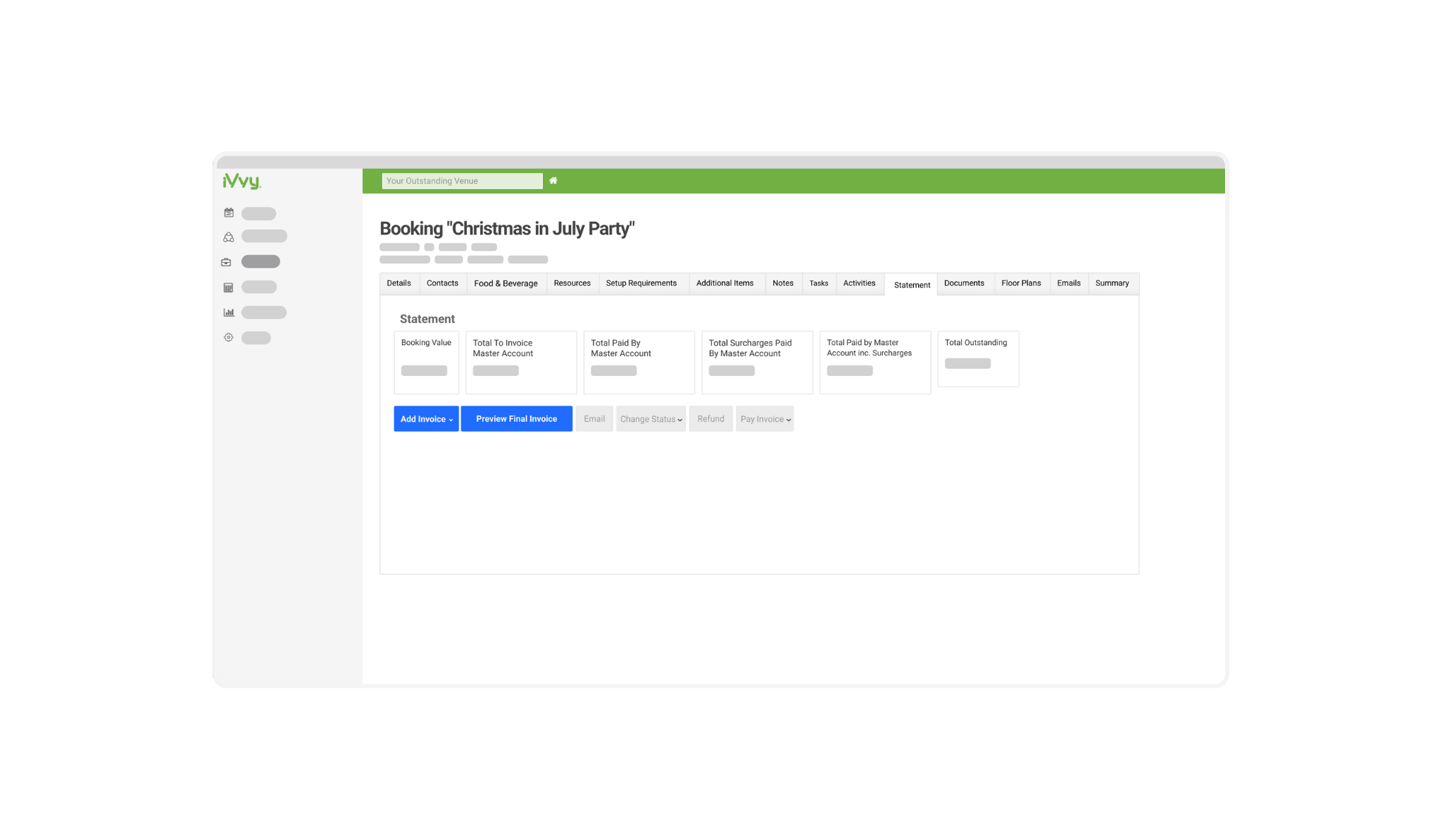 iVvy Venue Management Software